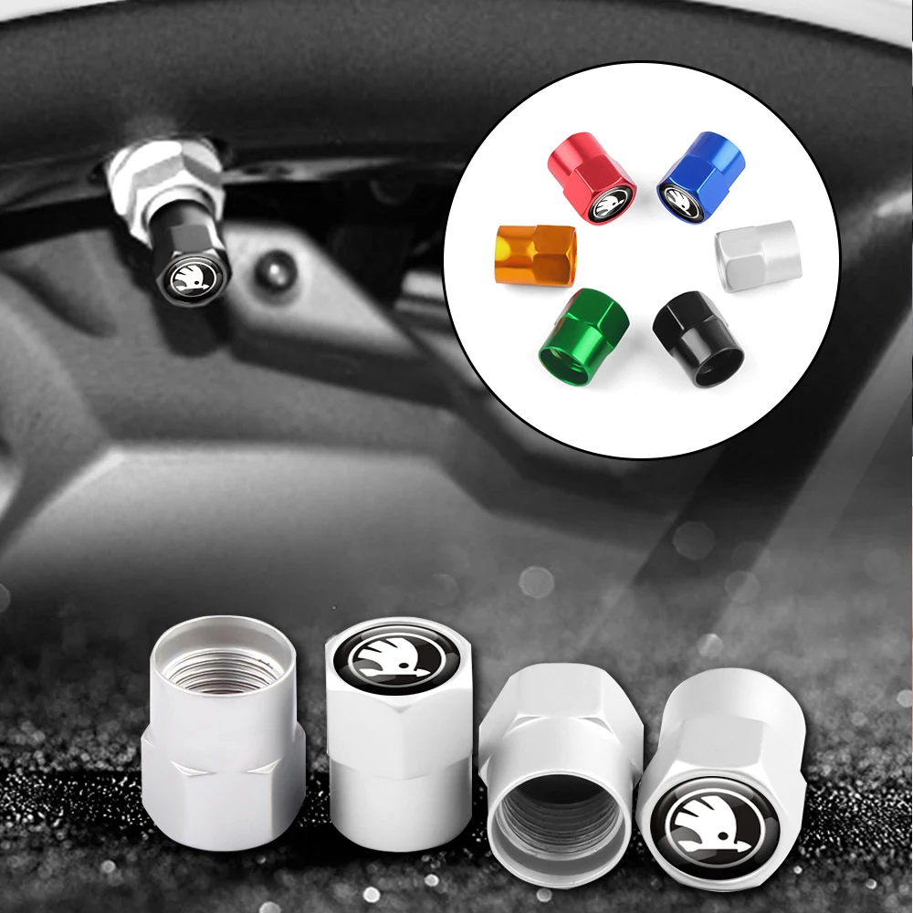 4pcs Metal Car Logo Wheel Tire Valve Stem Caps Covers Accessories For ...