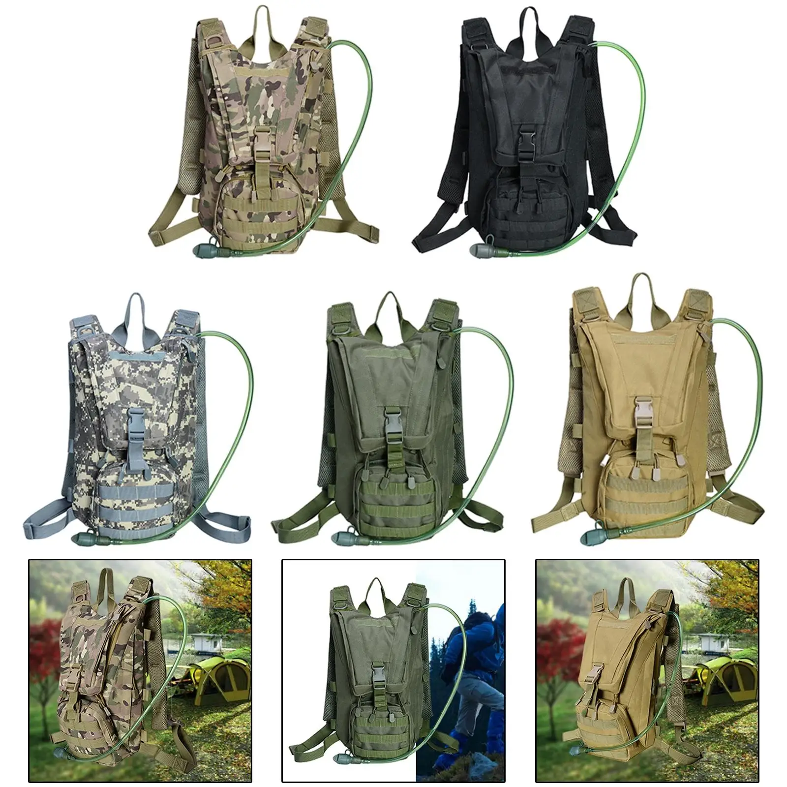 Oxford Fabric Backpacking Travel Camping Hydration Backpack Pack ...