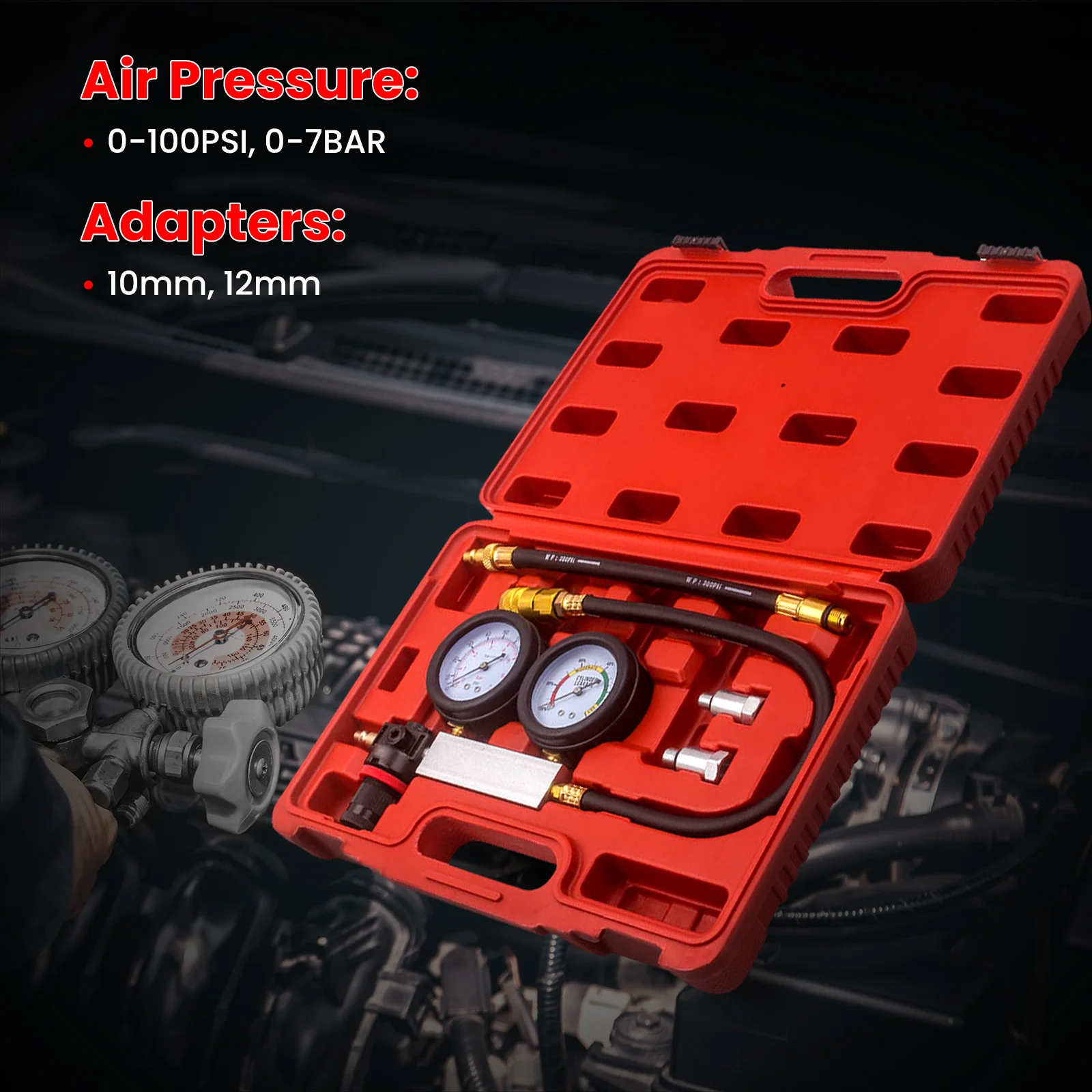 Cylinder-Leak-Tester-Detector-Petrol-Engine-Compression-Leakdown-Tool ...