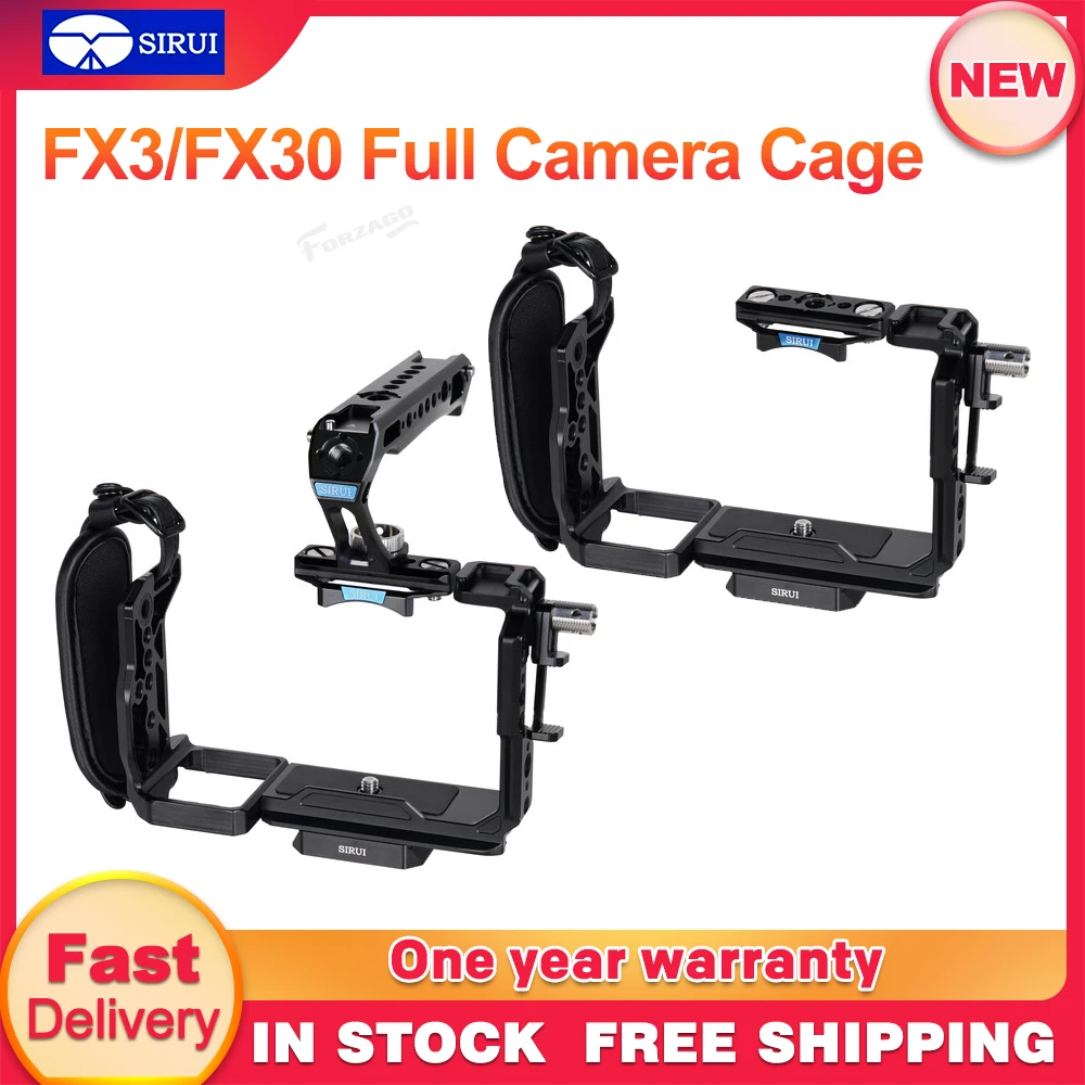 Sirui FX3/FX30 Full Camera Cage Kit Top Handle Unrestricted Access to ...