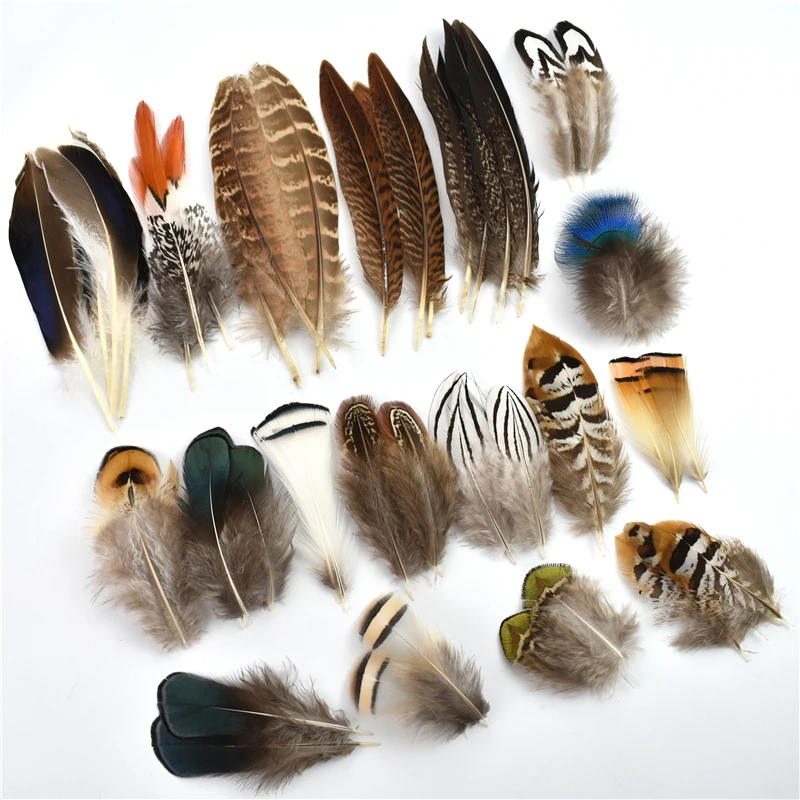 Wholesale Natural Peacock Pheasant Feathers Small Chicken Geese Feather ...
