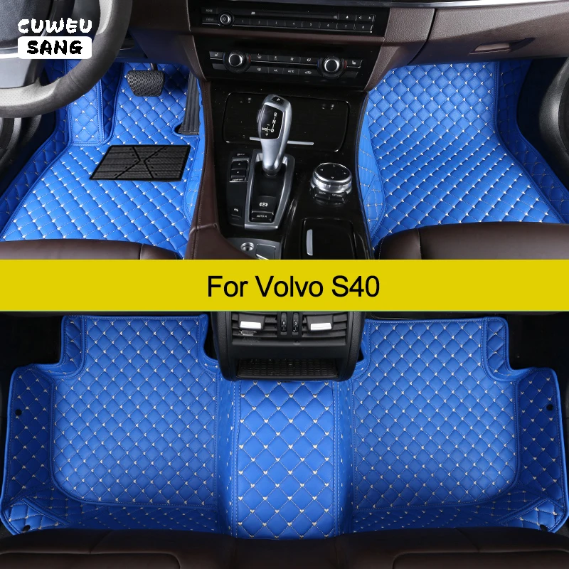 CUWEUSANG Custom Car Floor Mats For Volvo S40 Auto Carpets Foot Coche ...