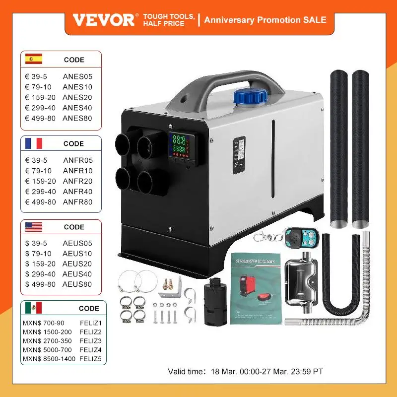 Vevor-5-8kw-Diesel-Luchtverwarmer-Alles-In-n-Auto-Verwarmer-Met-Lcd ...