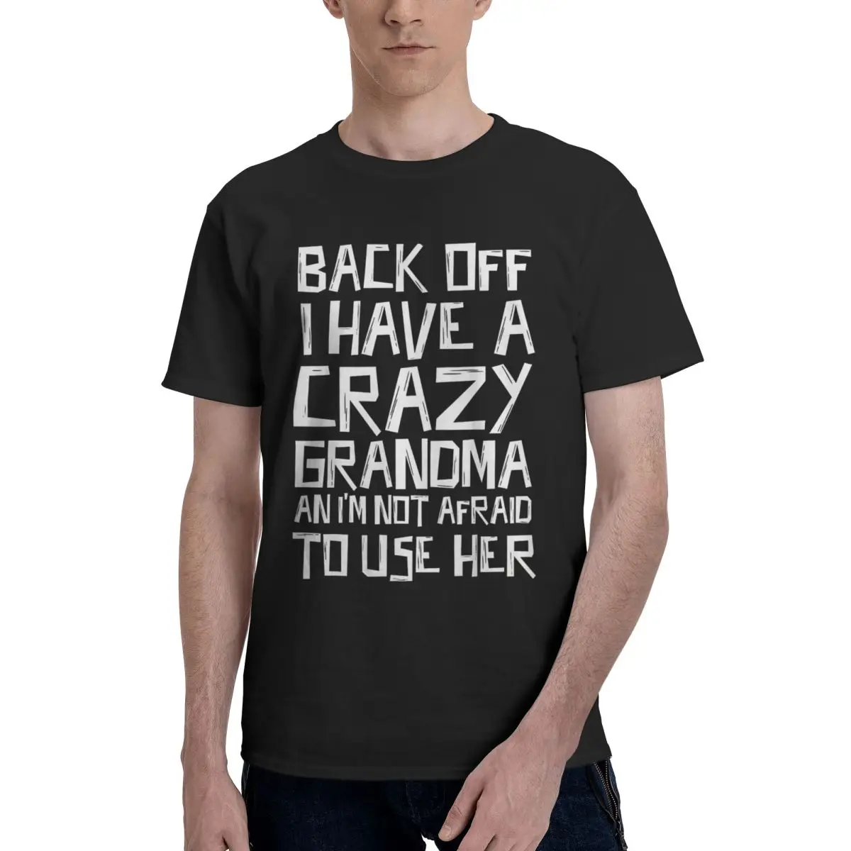 Crazy Grandma Warning Tee Motion T-shirts High quality Activity ...