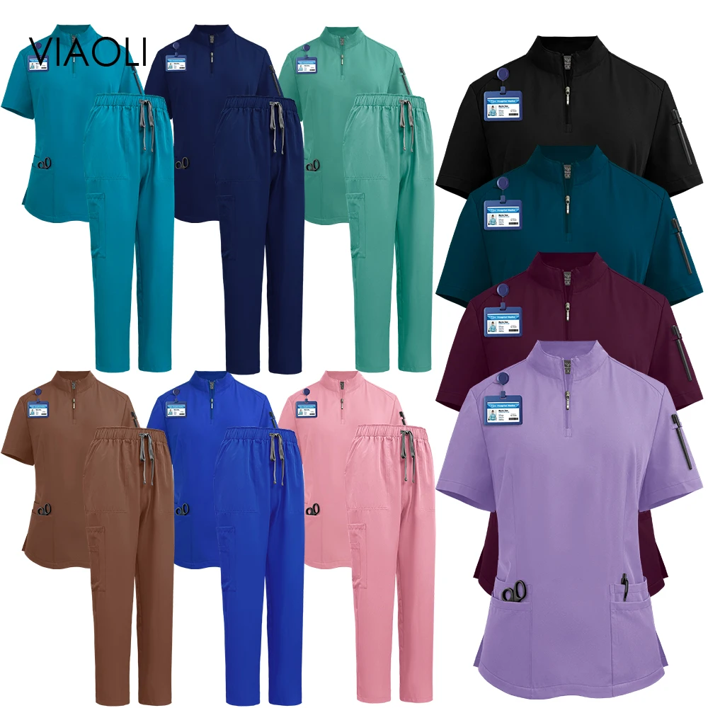 Wholesale Surgical Scrubs Uniforms Doctor Nurse Dental Surgery Suit ...
