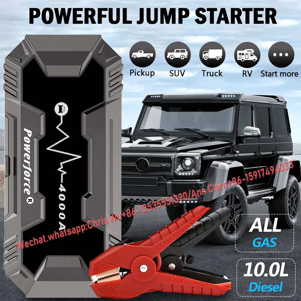4000A-Jump-Starter-Power-Bank-Car-Booster-Car-Battery-Portable-Charger ...