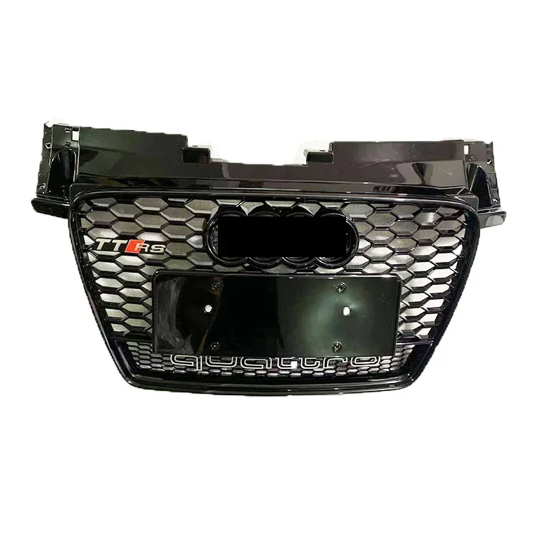 Auto front grille for Audi TT center honeycomb mesh bumper Black grill ...