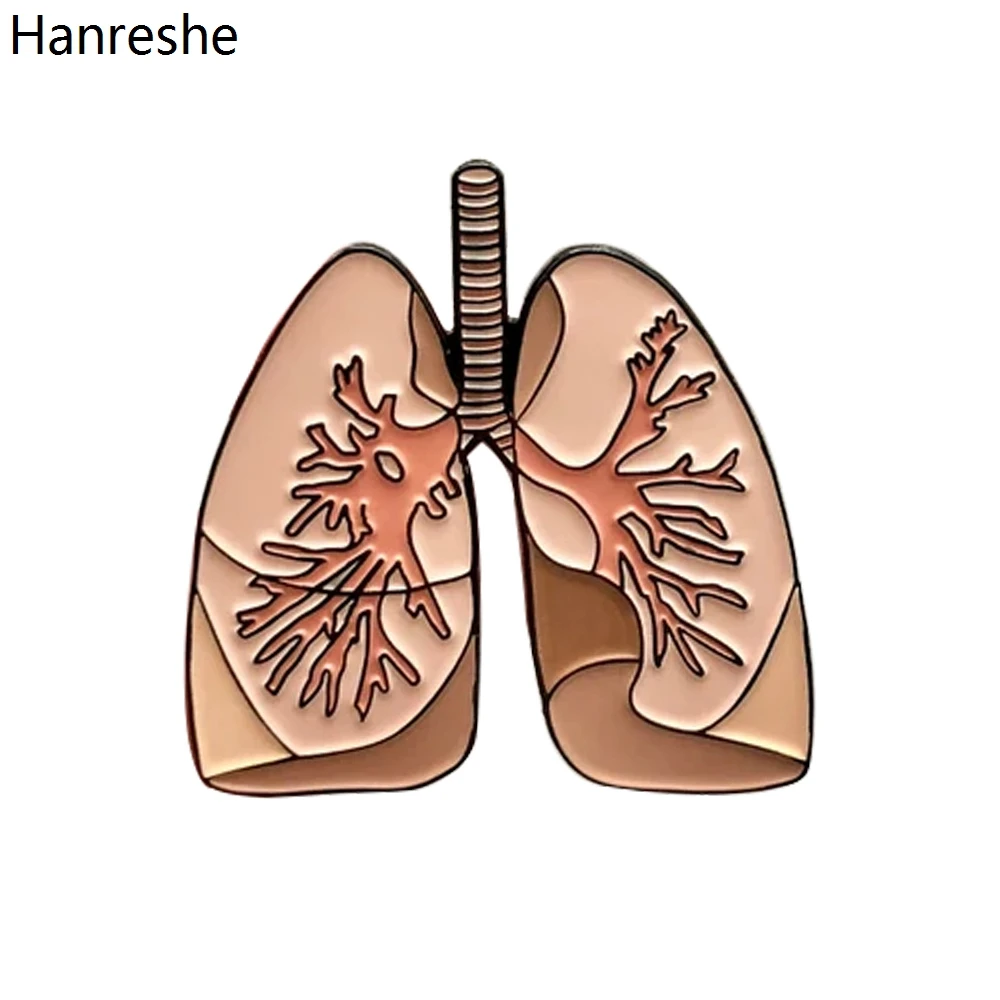Hanreshe-New-Medical-Anatomy-Lung-Enamel-Brooch-Human-Organ-Respiratory ...