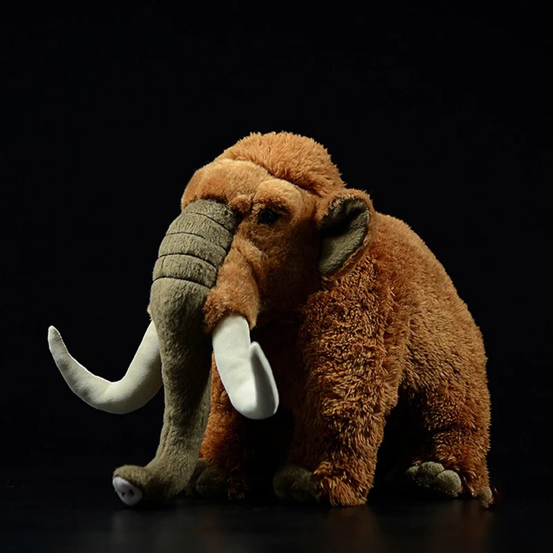 33cm Simulation Mammoth Doll Mammoth Lifelike Soft Stuffed Plush Toy ...