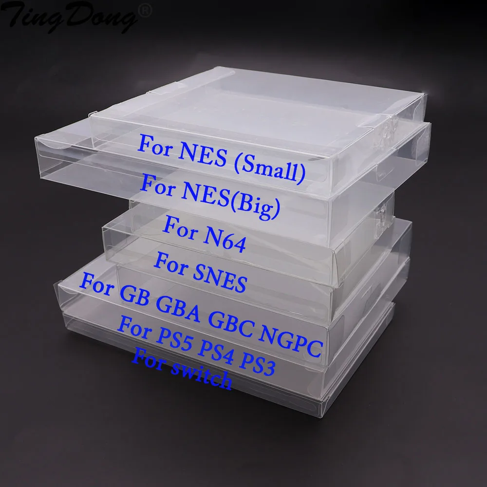 Transparent-Clear-Cartridge-Protective-Case-Cover-For-GB-GBA-GBC-SNES ...
