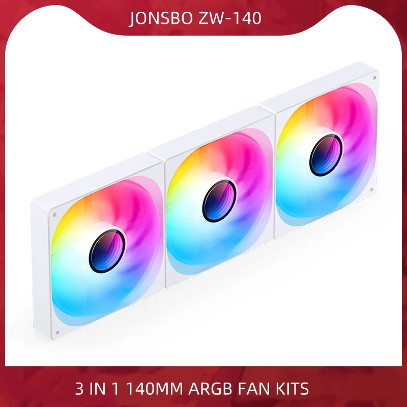 JONSBO ZW-140 3 lN 1 Computer Case Fan 14CM 5V ARGB 140mm 4PIN PWM ...