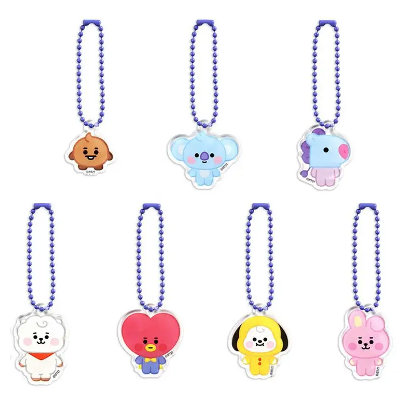 Llavero-colgante-de-Animal-peque-o-Bt21-accesorios-acr-licos ...