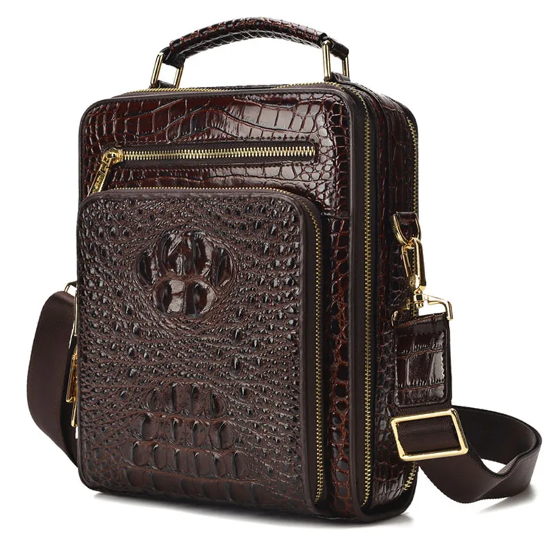 Crocodile-pattern-men-s-bag-business-men-shoulder-messenger-bag-casual ...