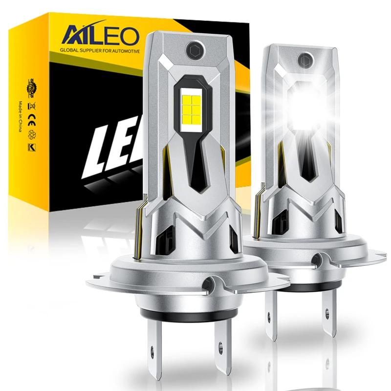 AILEO-H7-LED-Headlight-Bulb-80W-Mini-Wireless-30000LM-6500K-CSP-for-Car ...
