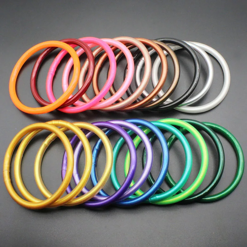Lightweight-20-Colors-Glitter-Filled-Jelly-Silicone-Bangle-1pcs-For ...