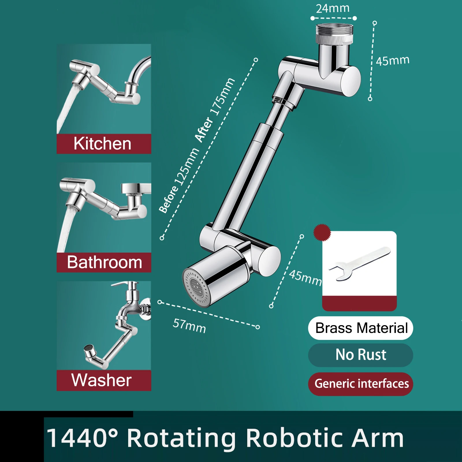 Faucet-Extender-2-Water-Outlet-Modes-Rotatable-Faucet-Aerator-Kitchen ...