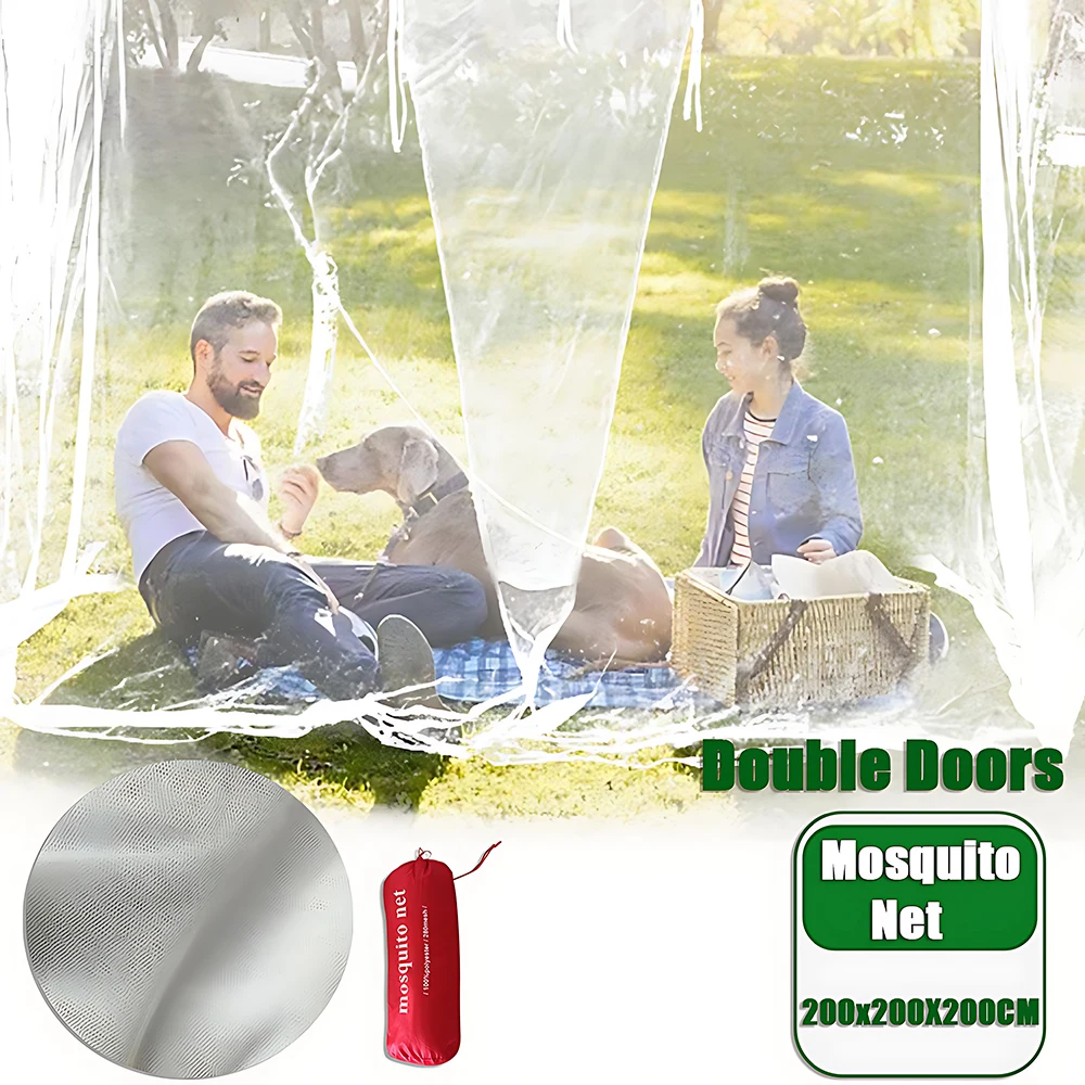 4PCS-Outdoor-Large-White-Camping-Mosquito-Net-Travel-Portable-Mosquito ...