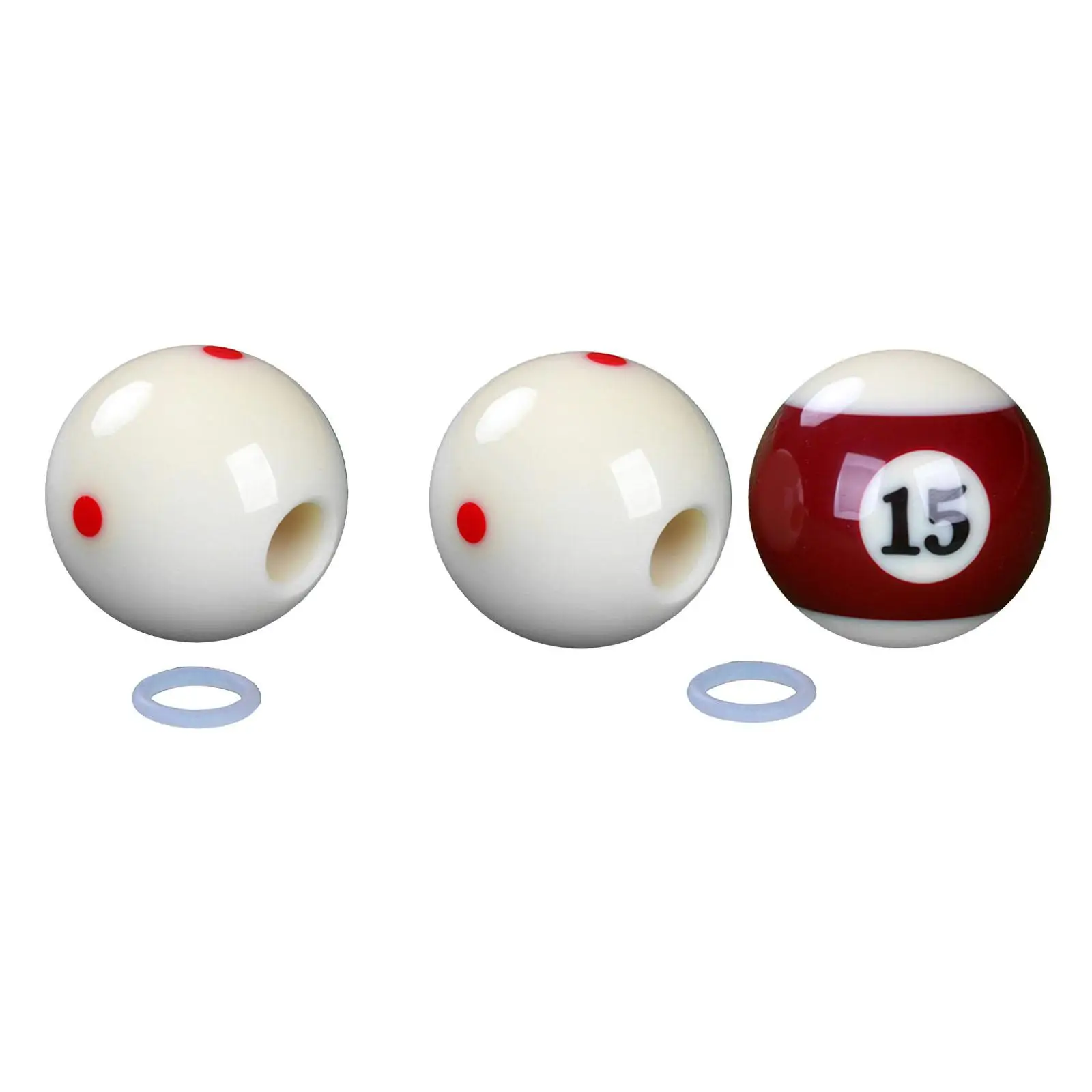 Billiards-Cue-Ball-with-Hole-18mm-Hole-for-Large-Tip-Aiming-Helper-for ...