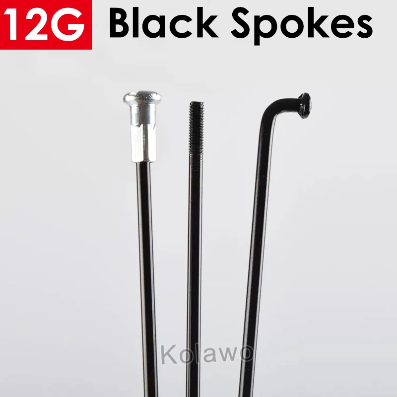20pcs-12G-Electric-Bicycle-Black-Spoke-Diameter-2-6mm-Steel-Spokes-71mm ...