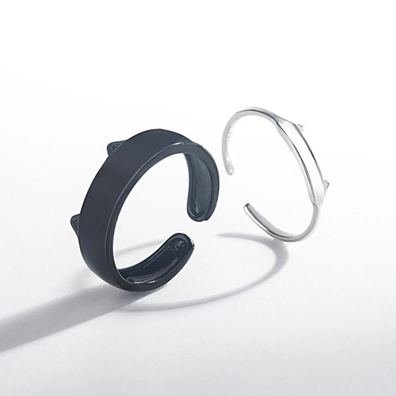 Conjunto-de-2-piezas-de-moda-para-gato-y-gato-anillos-de-cobre-para ...