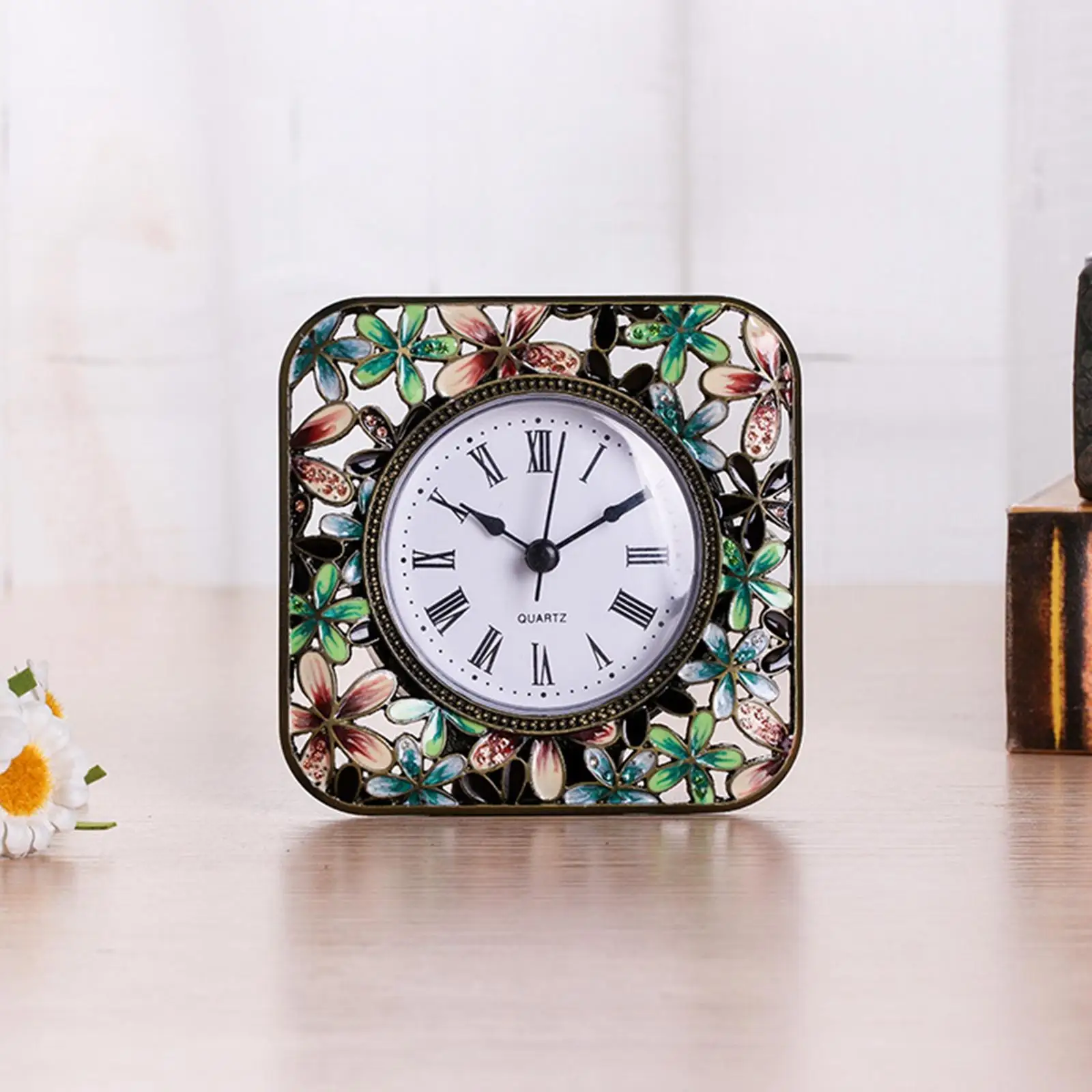 Rustic-Small-Table-Clocks-Craft-Alarm-Clock-for-Shelf-Bedroom-Office ...