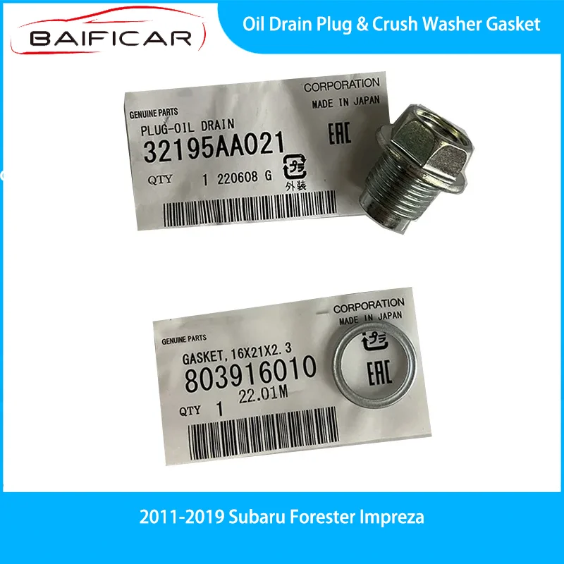 Baificar New Genuine Oil Drain Plug & Crush Washer Gasket OEM ...