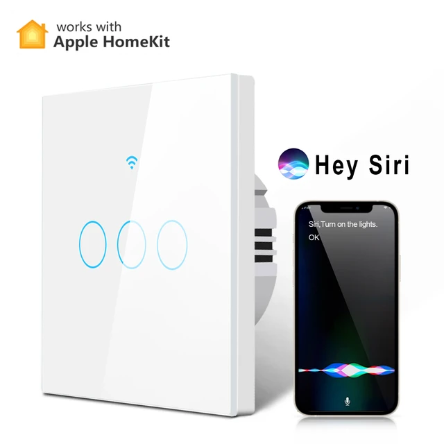1/2/3/4gang Apple Homekit Smart Switch EU 86 Type Standard, 55% OFF