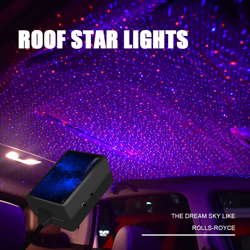 Auto-USB-starry-sky-car-roof-star-decoration-light-ambient-light-music ...