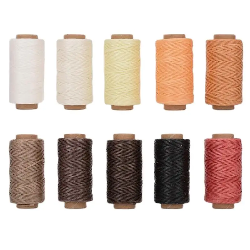 Flat Waxed Thread Cord Leather Sewing Hand Stitching Thread Leather ...