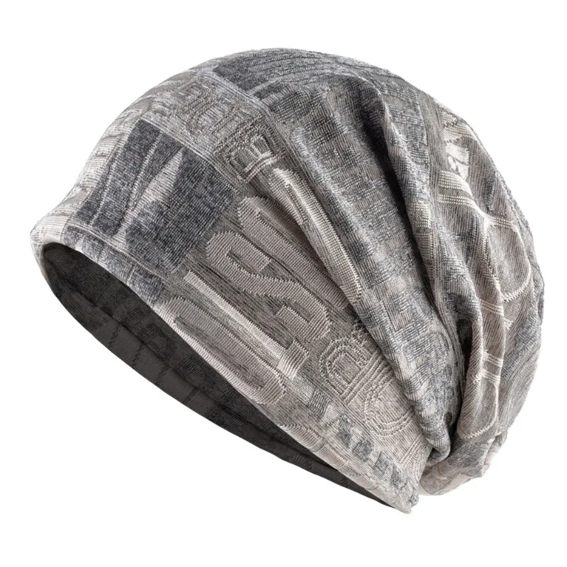 Casual Skullies Beanie Women Knitted Letters Flower Pattern Hats Men ...