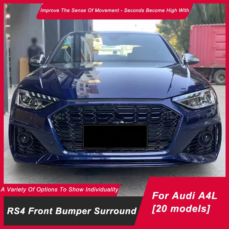 Suitable-For-2021-Audi-A4l-Modified-Rs4-Surrounded-By-New-A4L-Upgrade-S4-Front-Bar-Grill.jpg