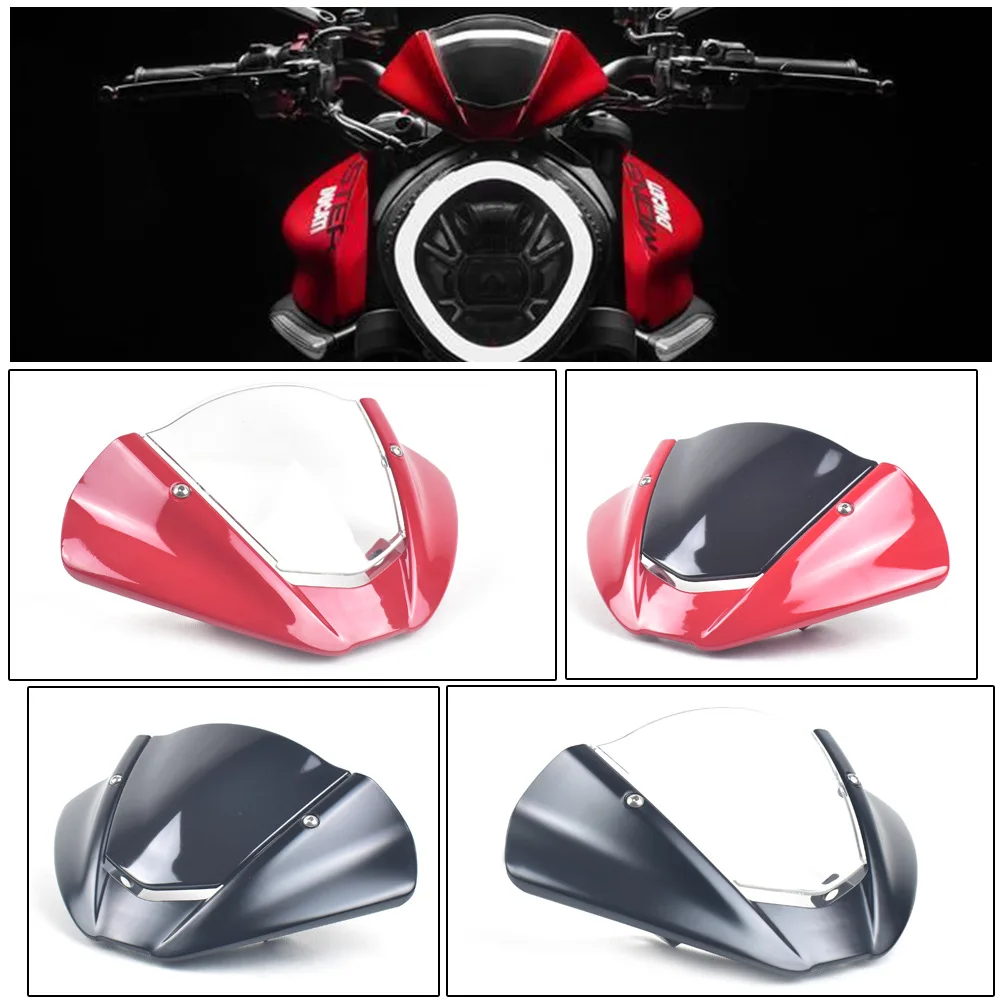 Motorcycle-Windshield-Wind-Screen-Shield-Deflector-Cover-Accessories ...