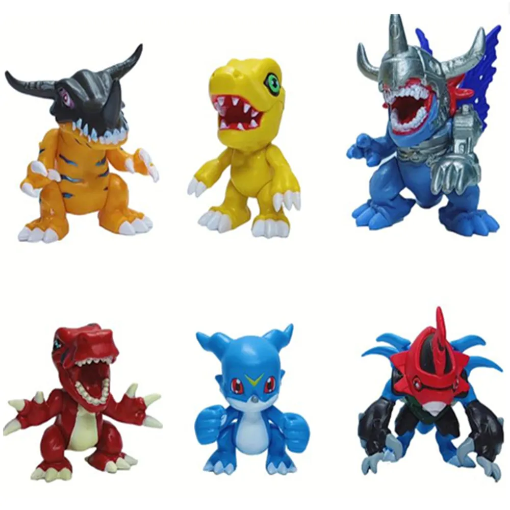 1 pcs Anime Digital Monster Action Figures V mon Agumon Greymon Digimon ...