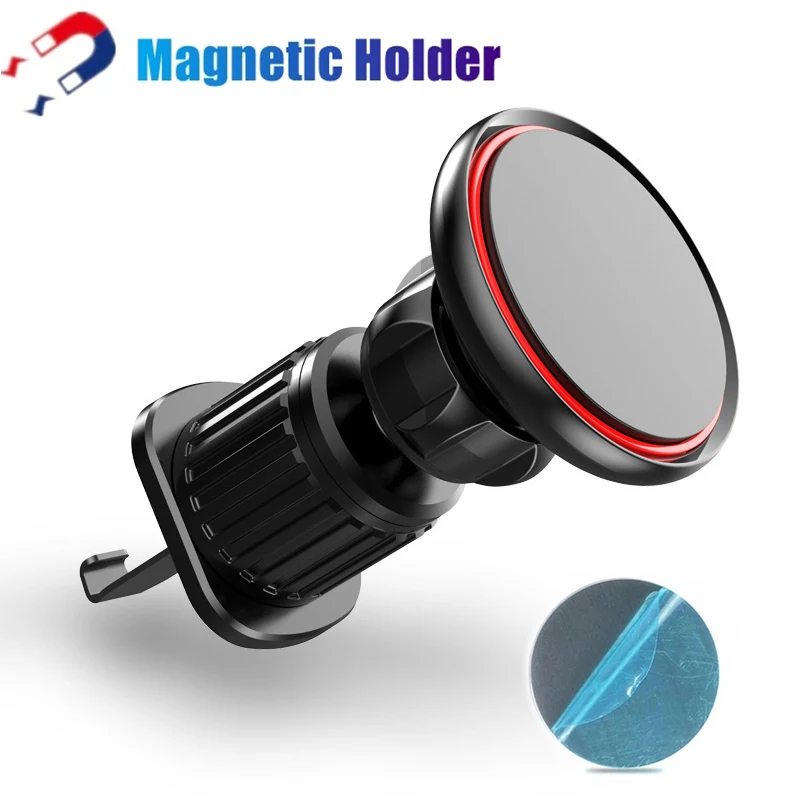 Universal-Magnetic-Car-Phone-Holder-360-Degree-Rotation-Automobile-Air ...