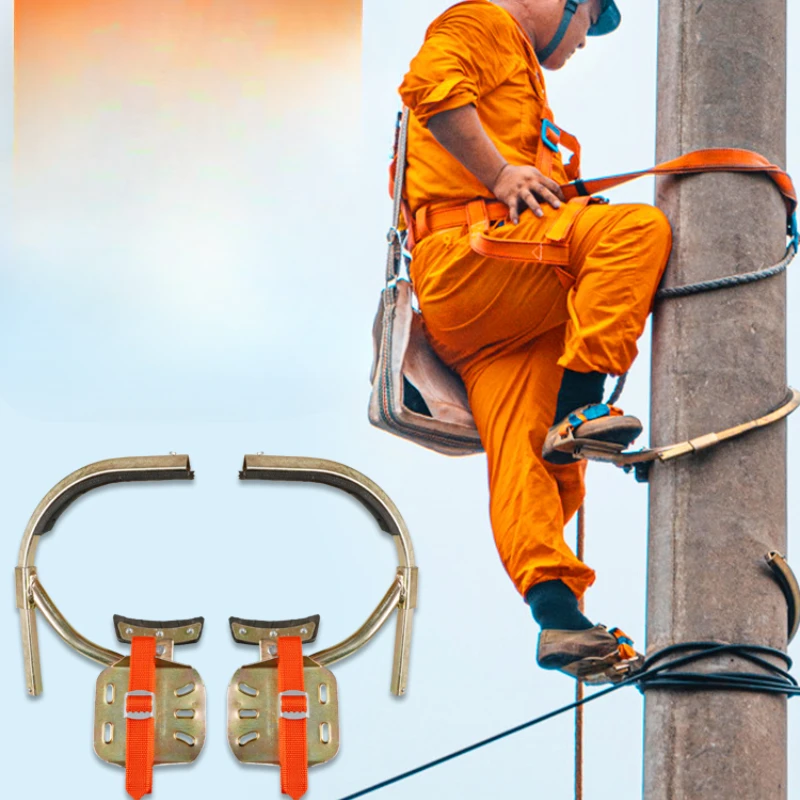 Climbing pole foot buckle cement utility pole foot pedal electrician ...