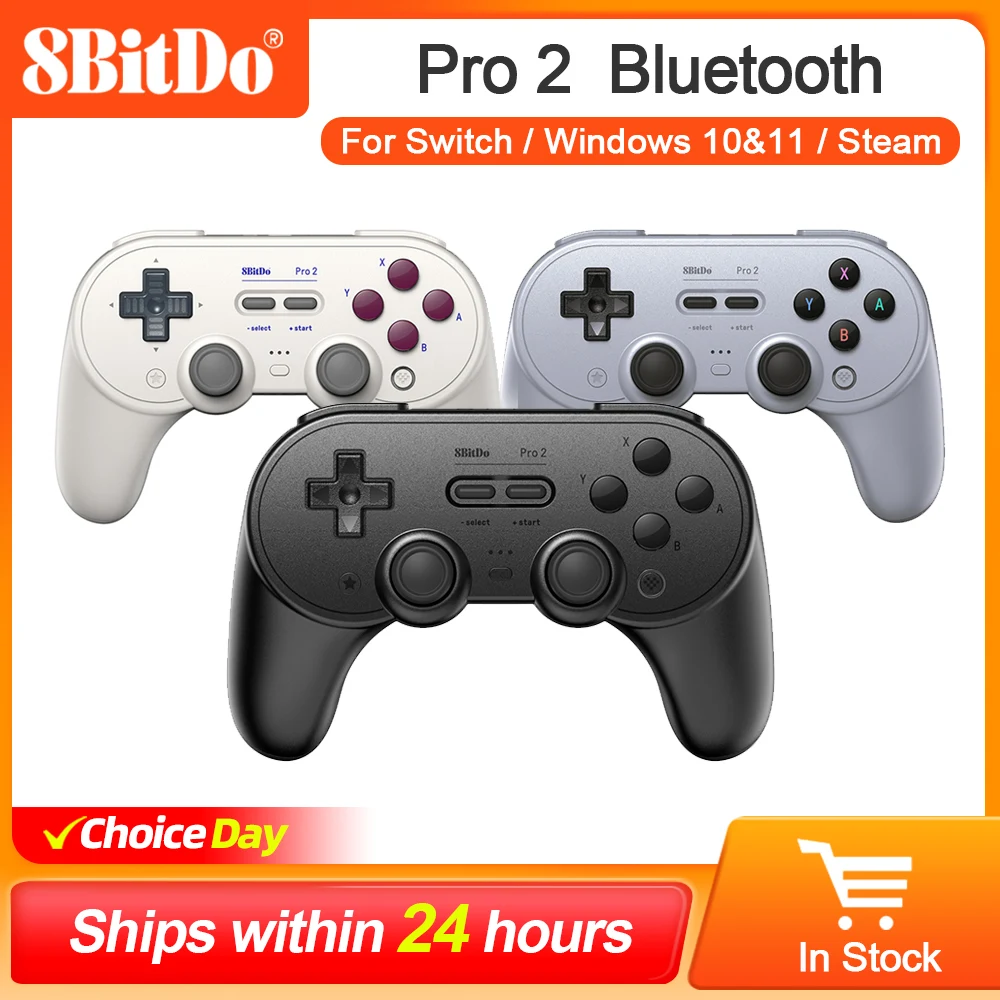 8BitDo-Pro-2-Bluetooth-Gamepad-Controller-with-Joystick-for-Nintendo ...