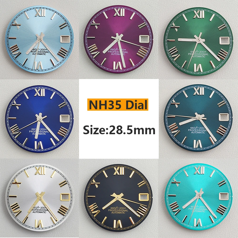 28-5mm-NH35-dial-Roman-dial-nh35-Watch-Dial-for-NH35-NH36-Automatic ...