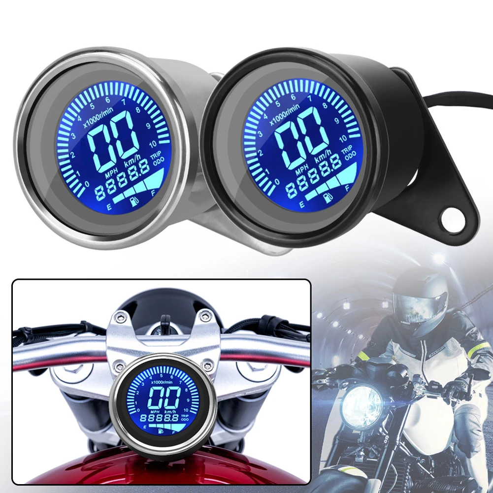 Motorcycle-LCD-Speedometer-Odometer-Fuel-Meter-LED-Display-Electronic ...