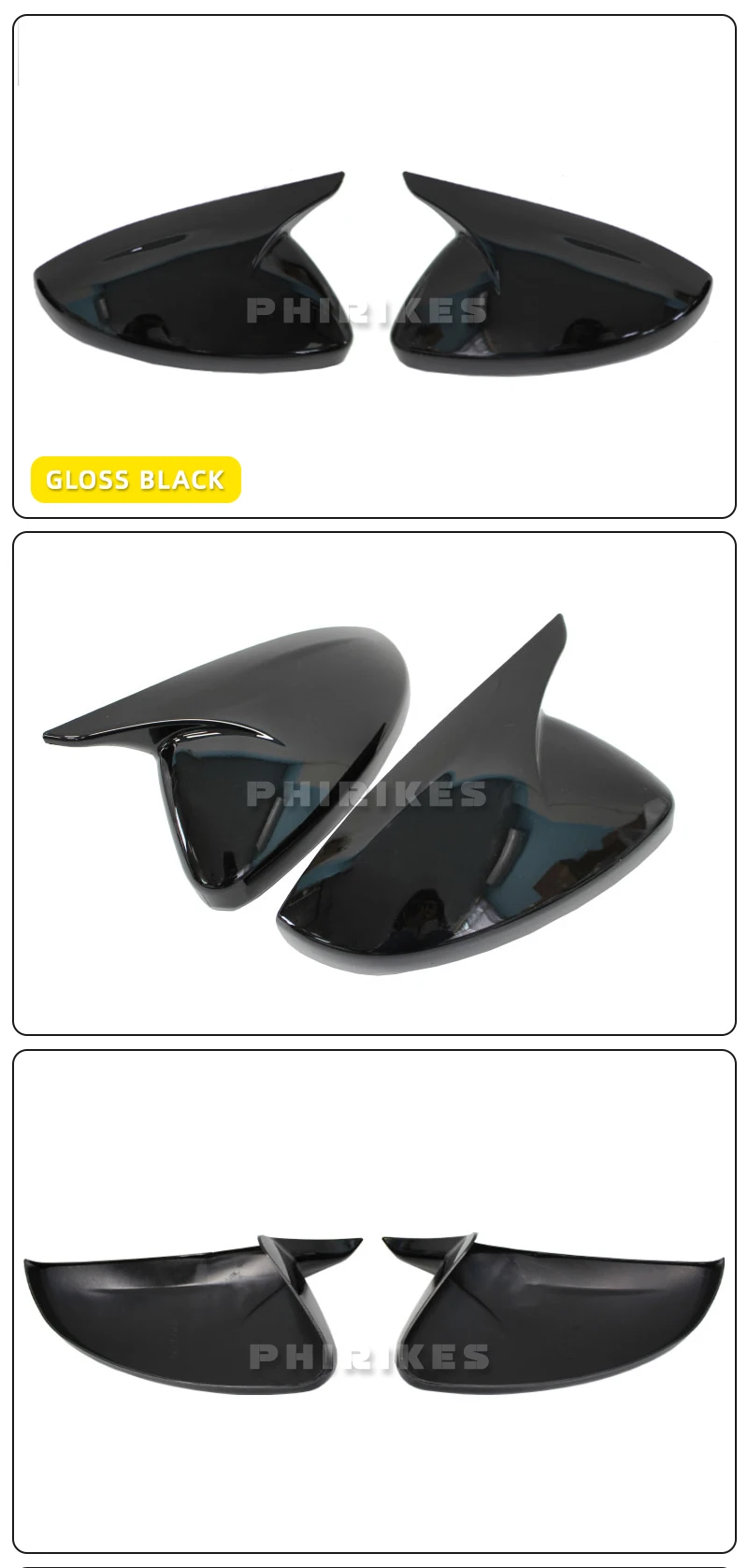 Choice Bright Black For Peugeot 208 308 408 508 307 308 2008 4008 5008 2013-2023 Door Side Wing ...