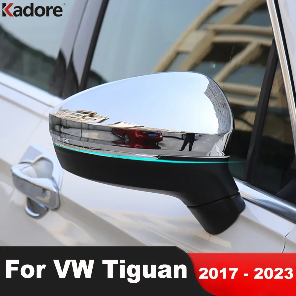 For Volkswagen vw Tiguan 2017-2020 2021 2022 2023 Chrome Car Rearview ...