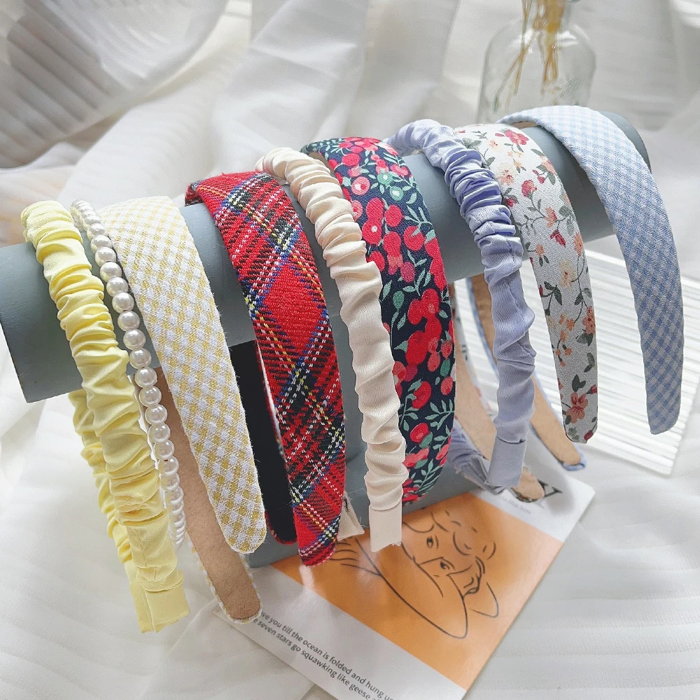 3Pcs-Set-Women-Girls-Cloth-Hair-Bands-Flower-Pearl-Headband-Hairband ...