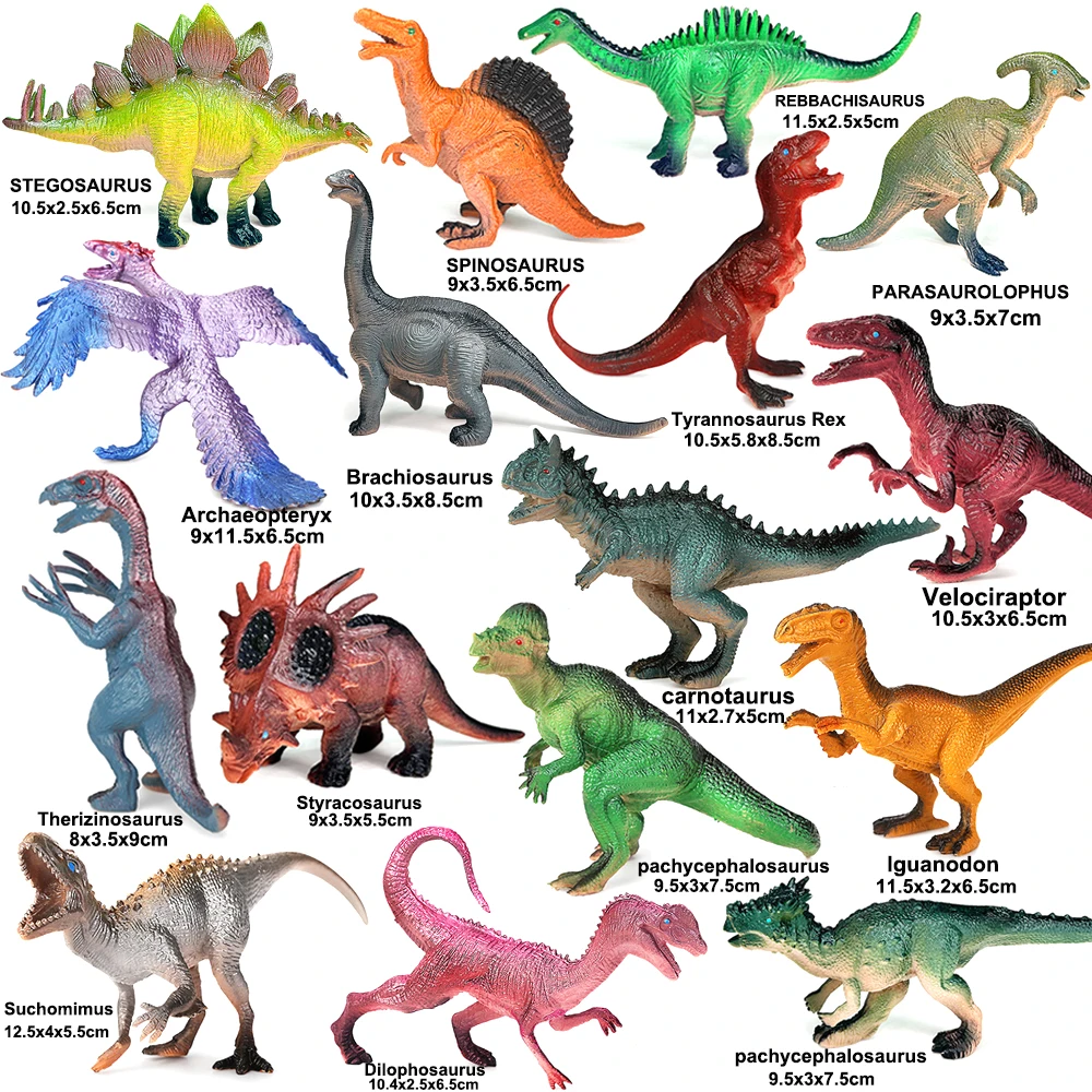 Dinosaur Kids Retro Toys Simulation Jurassic Dinosaur Action Figures ...