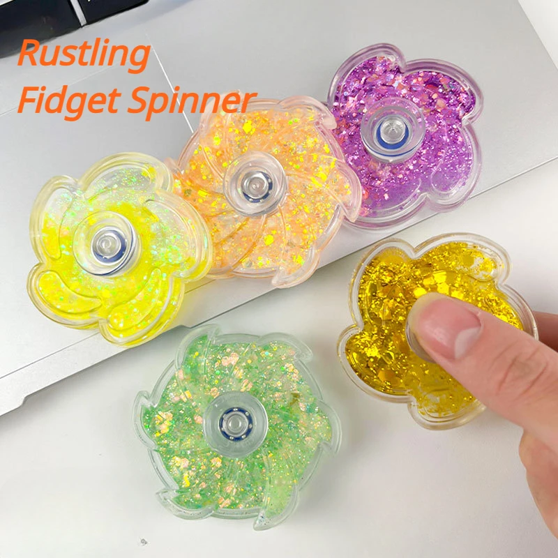 Fidget-Spinner-Rustling-Portable-High-Rotational-Speed-Petal-like ...