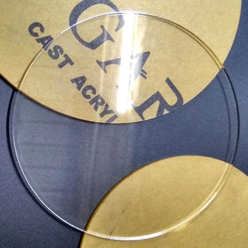 thick-2mm-3mm-OD30mm-to120mm-Clear-Cast-Acrylic-Circle-Discs-Plexiglass ...