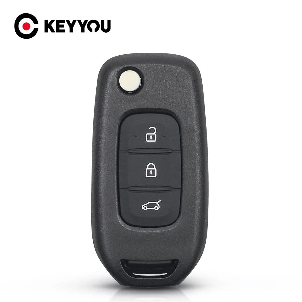 KEYYOU Car Flip Key Case Shell For Renault Kwid 2023 Kadjar Captur ...