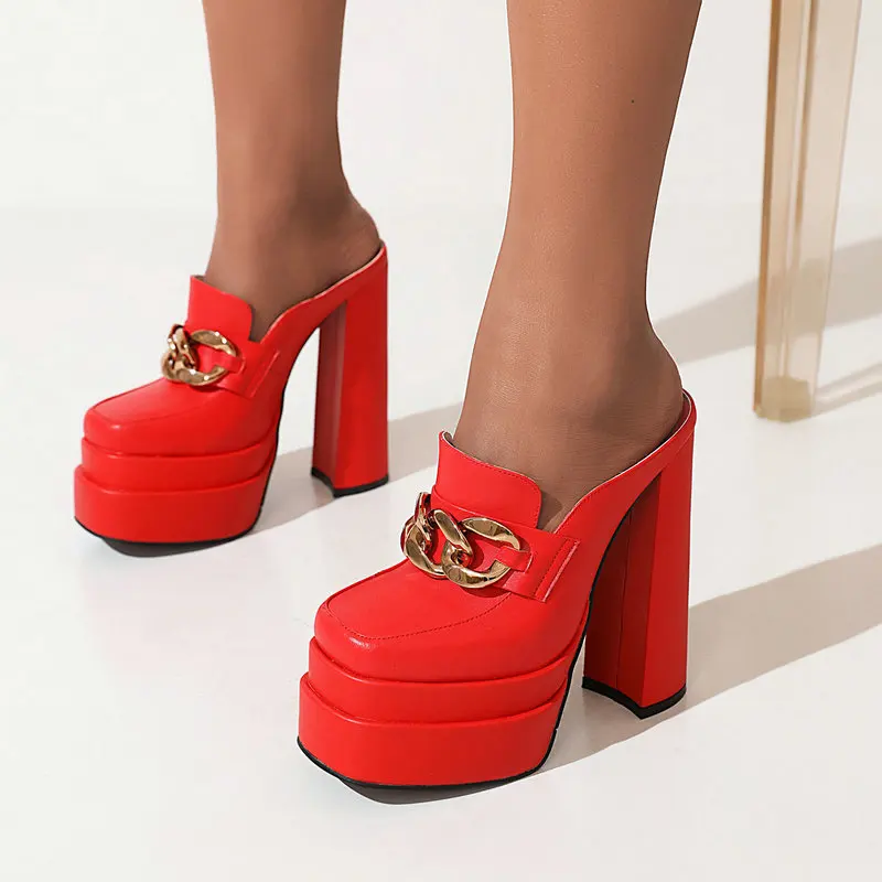 Sandales-plateforme-en-cuir-de-vache-v-ritable-mules-talons-super-hauts ...