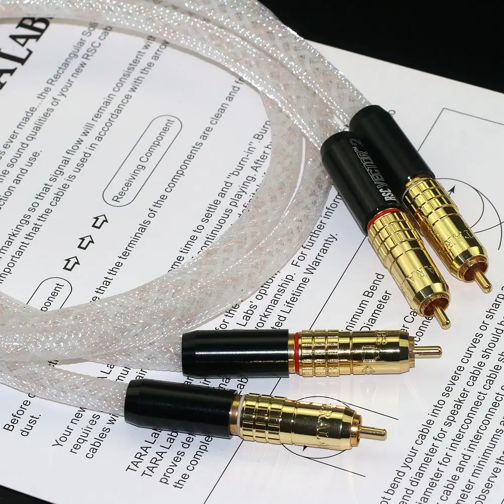 Imported original HiFi audio signal cable, dual lotus 2RCA to 2RCA ...