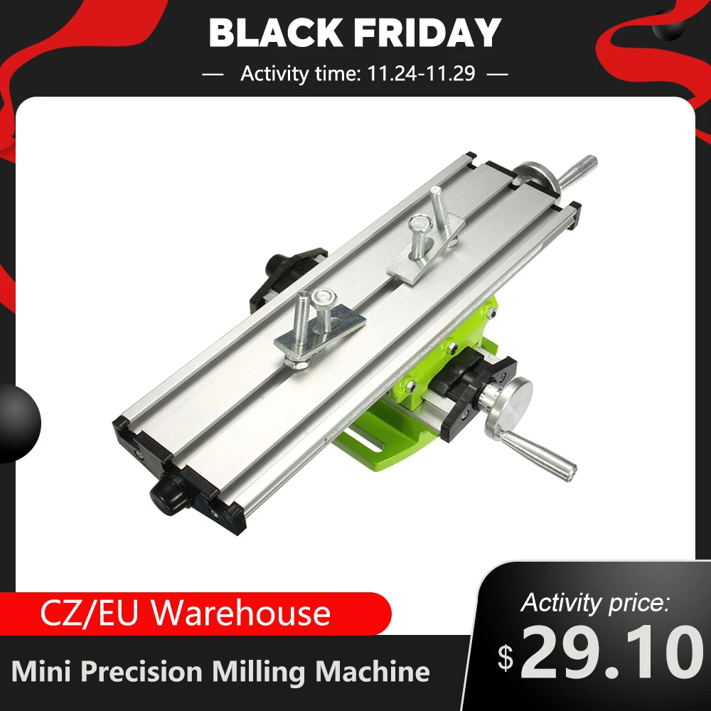Mini Precision Milling Machine Worktable Bench Drill Vise Fixture Work ...