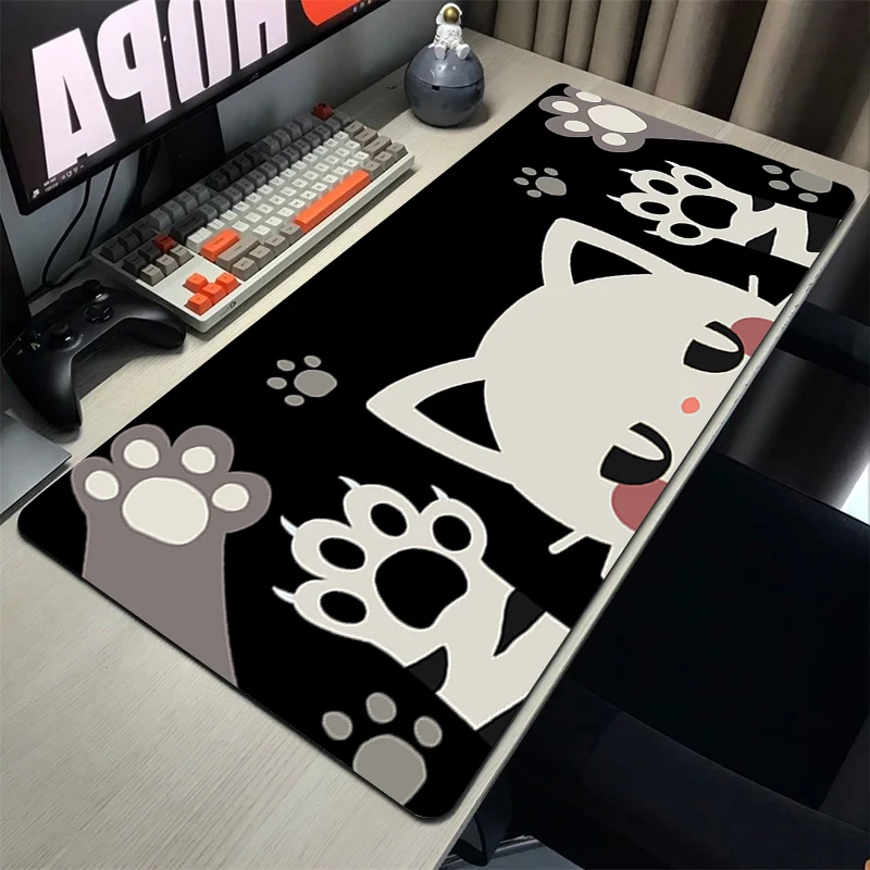 Pink-Anime-Mouse-pad-Cat-Paw-Pc-Gamer-Mousepad-Cute-Desk-Mat-washable ...