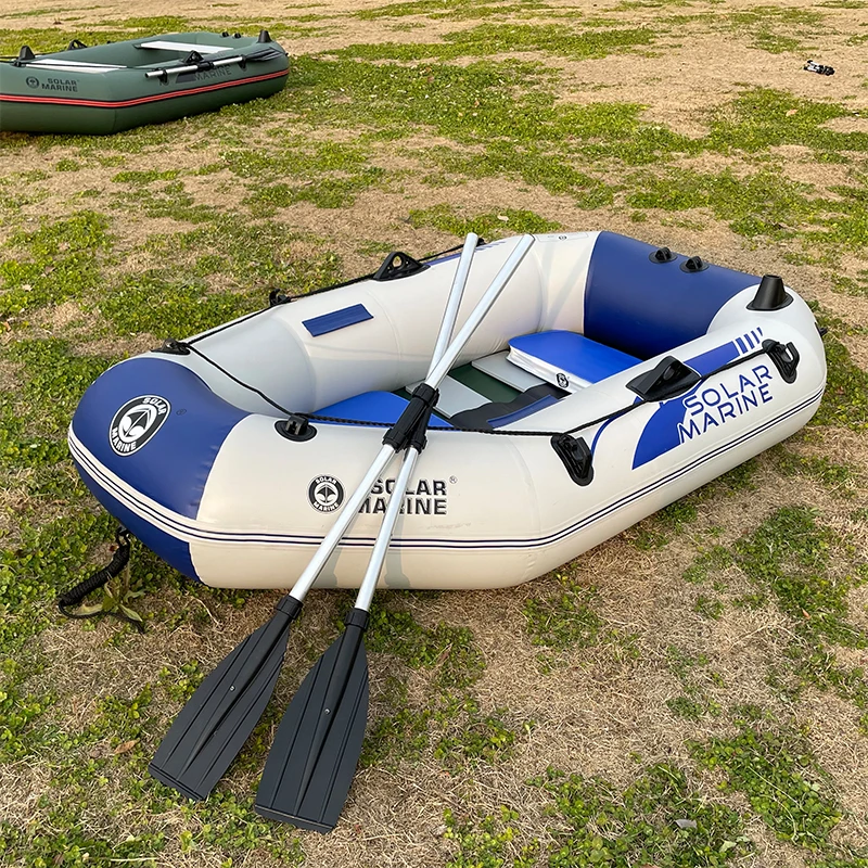 Solar-Marine-Folding-Inflatable-Fishing-Boat-Raft-2-Person-Wood-Floor ...